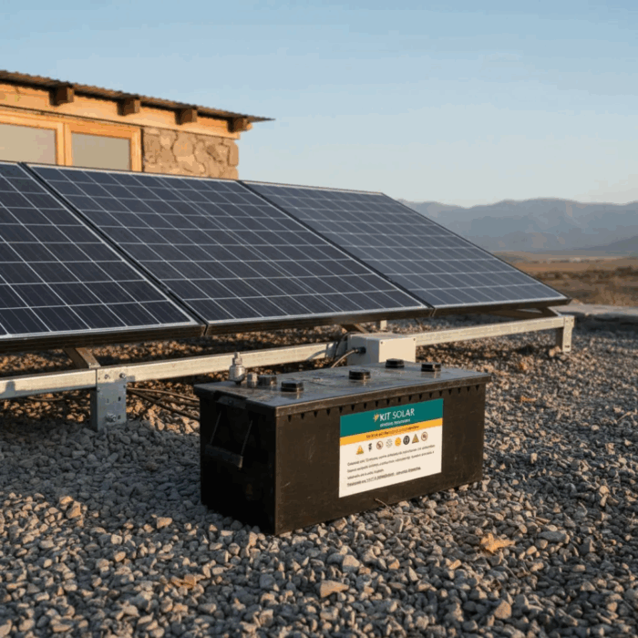 Batería Solar 12V 180Ah (Ciclo Profundo) - Plomo Ácido - Kit Solar